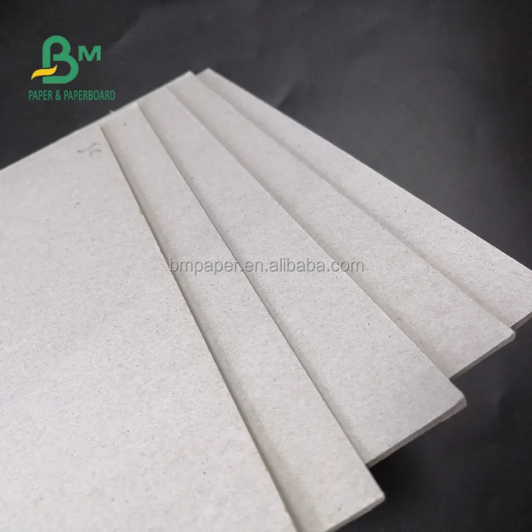 2.5mm Laminated Smooth Grey Chipboard for Hardcover 70 * 100cm