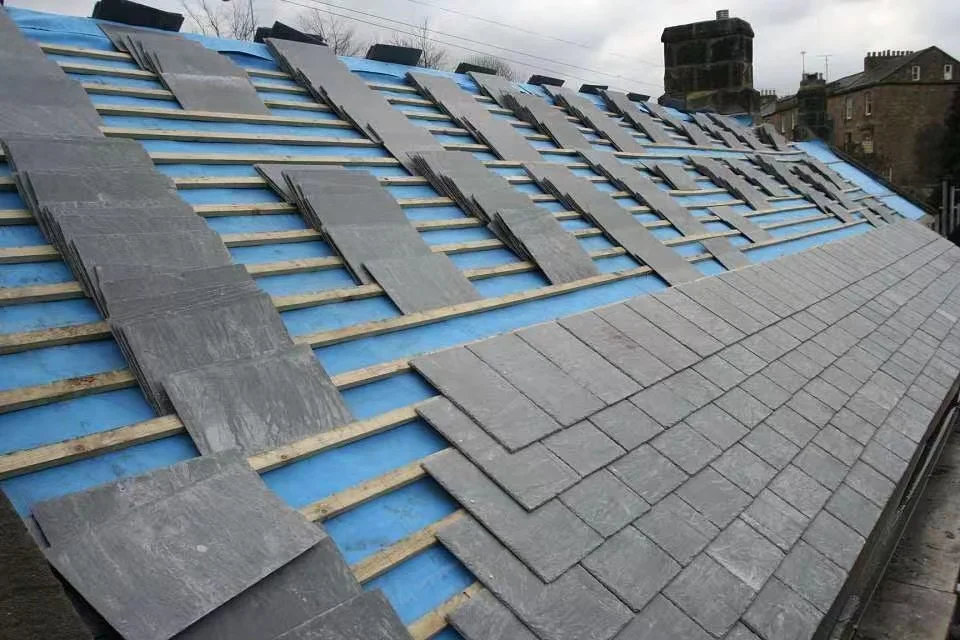 YDSTONE Natural Black Slate Roof Tile on Shingle House Wall Tiles ...