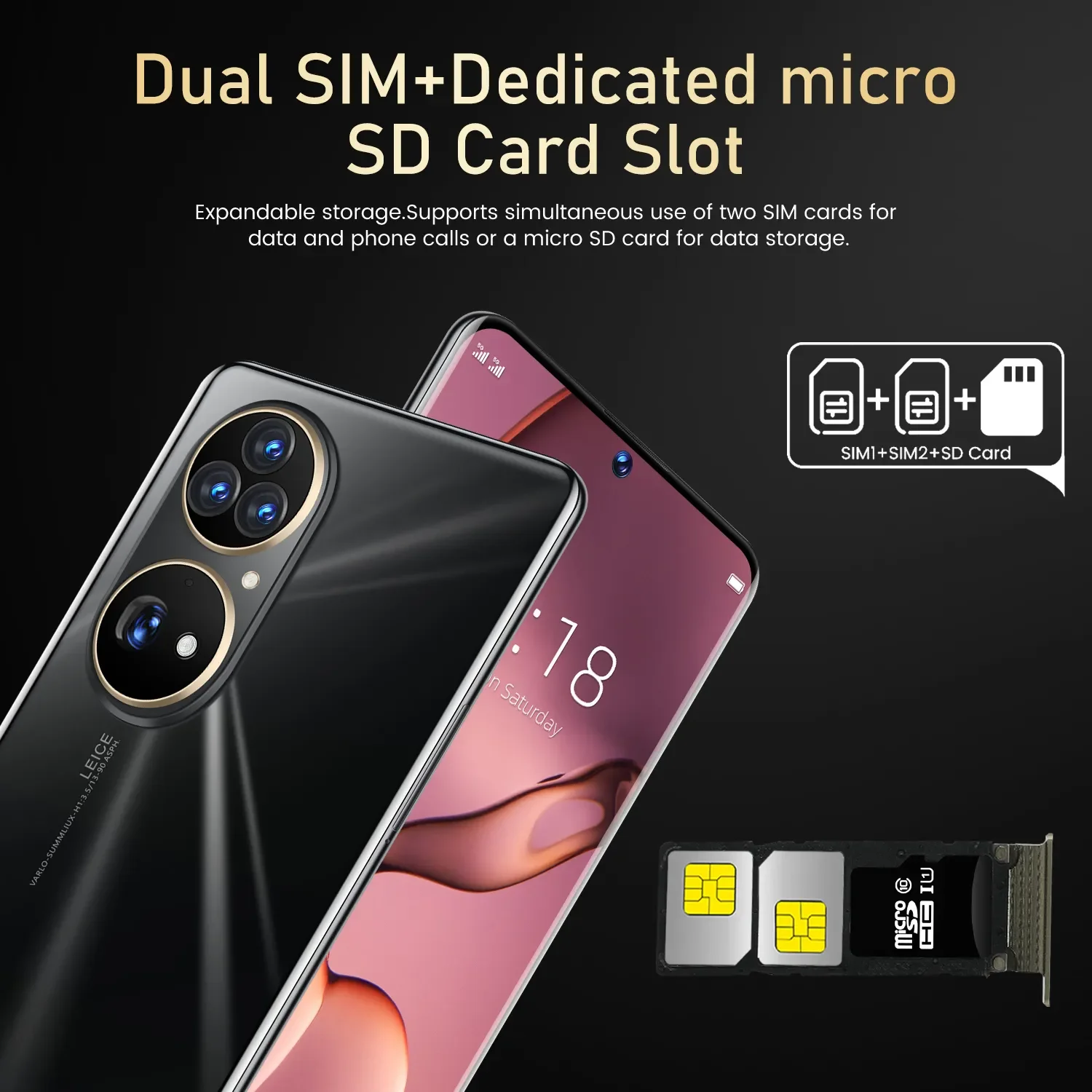 New Arrival P50 Pro 7.3 Inch Full Screen Original Cellphone 16gb + 1tb ...