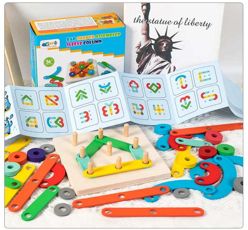 Wooden Color Matching Pairings - Educational Stacking Blocks