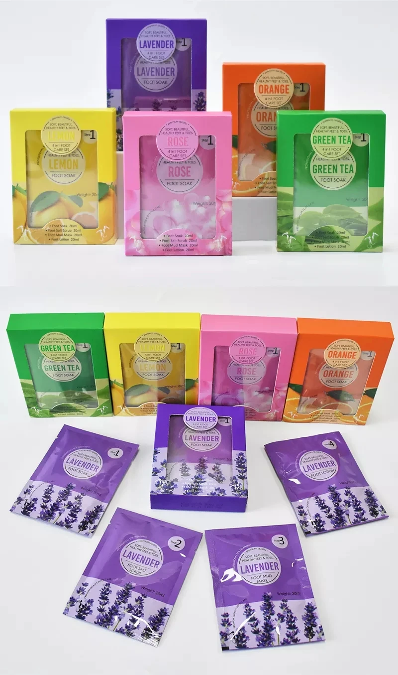 Pedicure Spa 4 In 1 Lemon Scent Bubble Salt Pedicure Moisturizing Foot ...