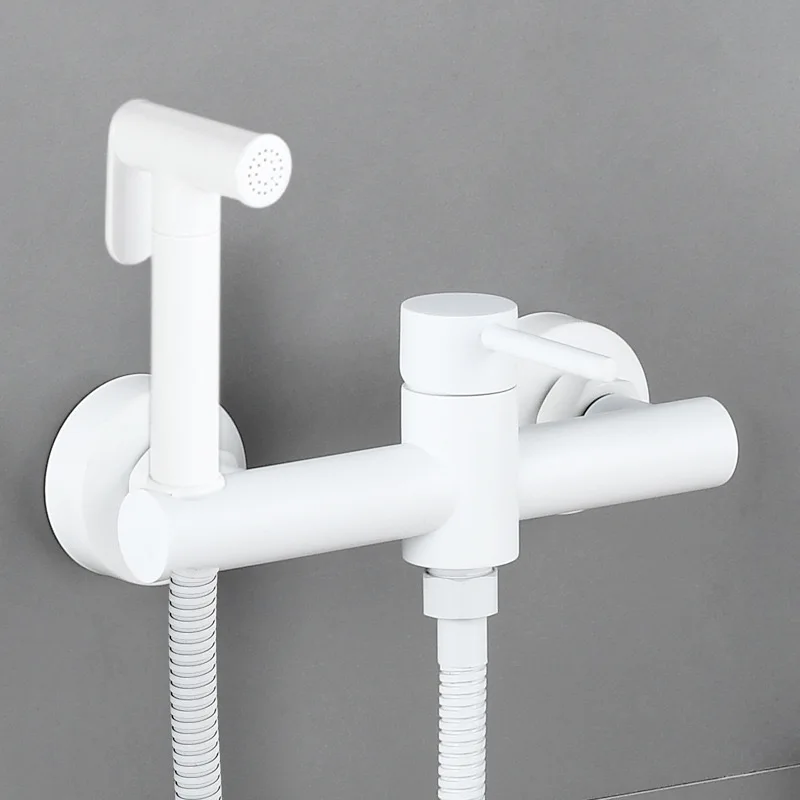 SANIPRO Rose Gold Wall Hung Toilet Bidet Kit for Bathroom, High ...