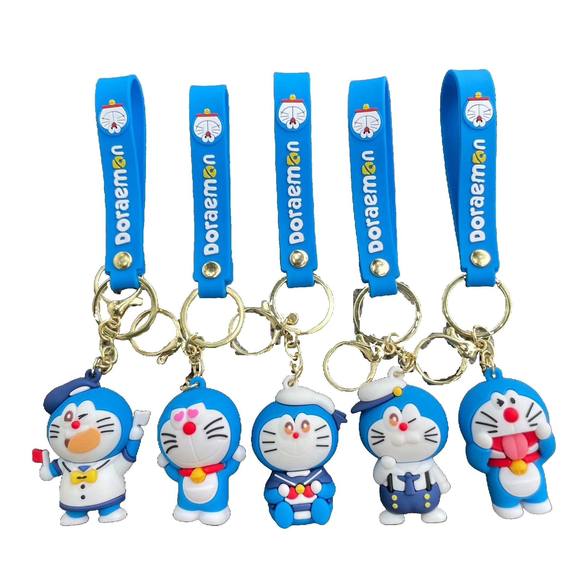 Japan classic sci-fi anime Doraemon toy keychain Cartoon Doll Student ...