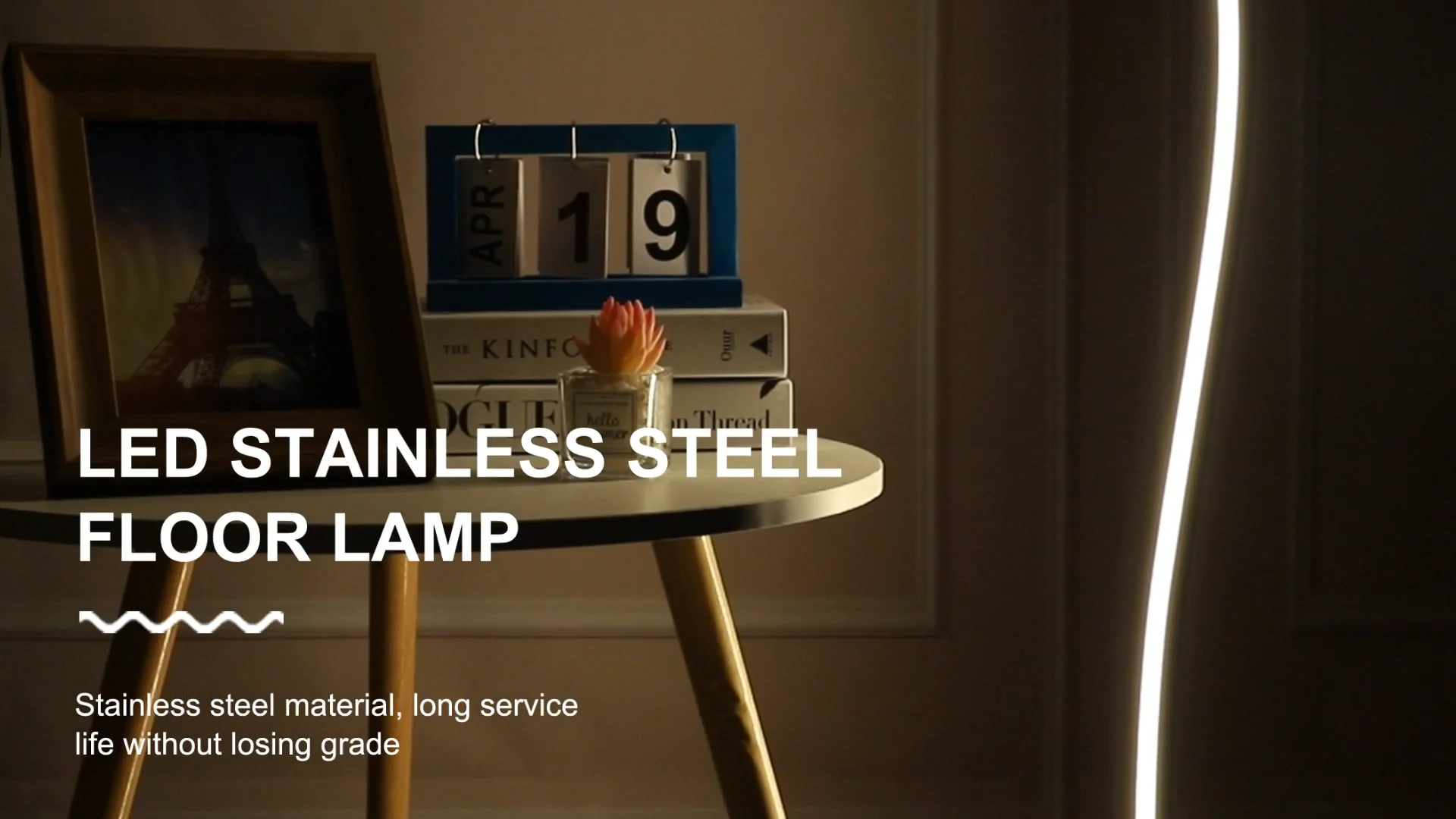 Modern Vertical Led Standing Light Luxury Vertical Bedroom Beside ...