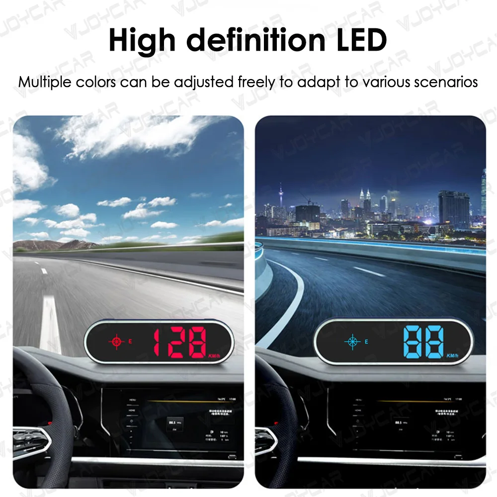 Low Cost GPS HUD Speedometer - Colorful Digits Display