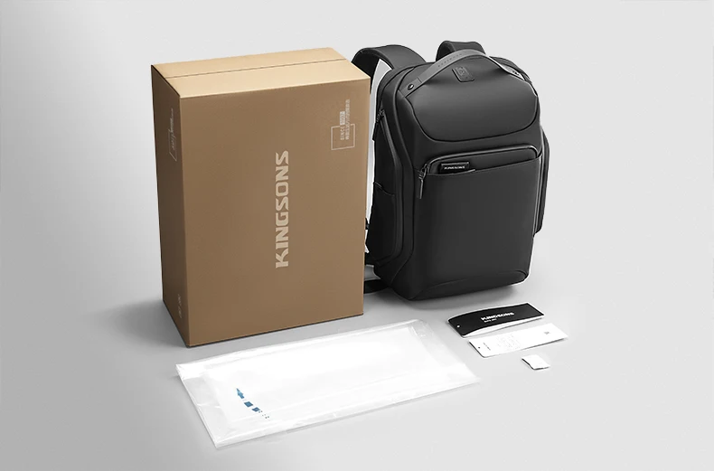 KINGSONS Laptop Backpack - Stylish & Functional Business Bag