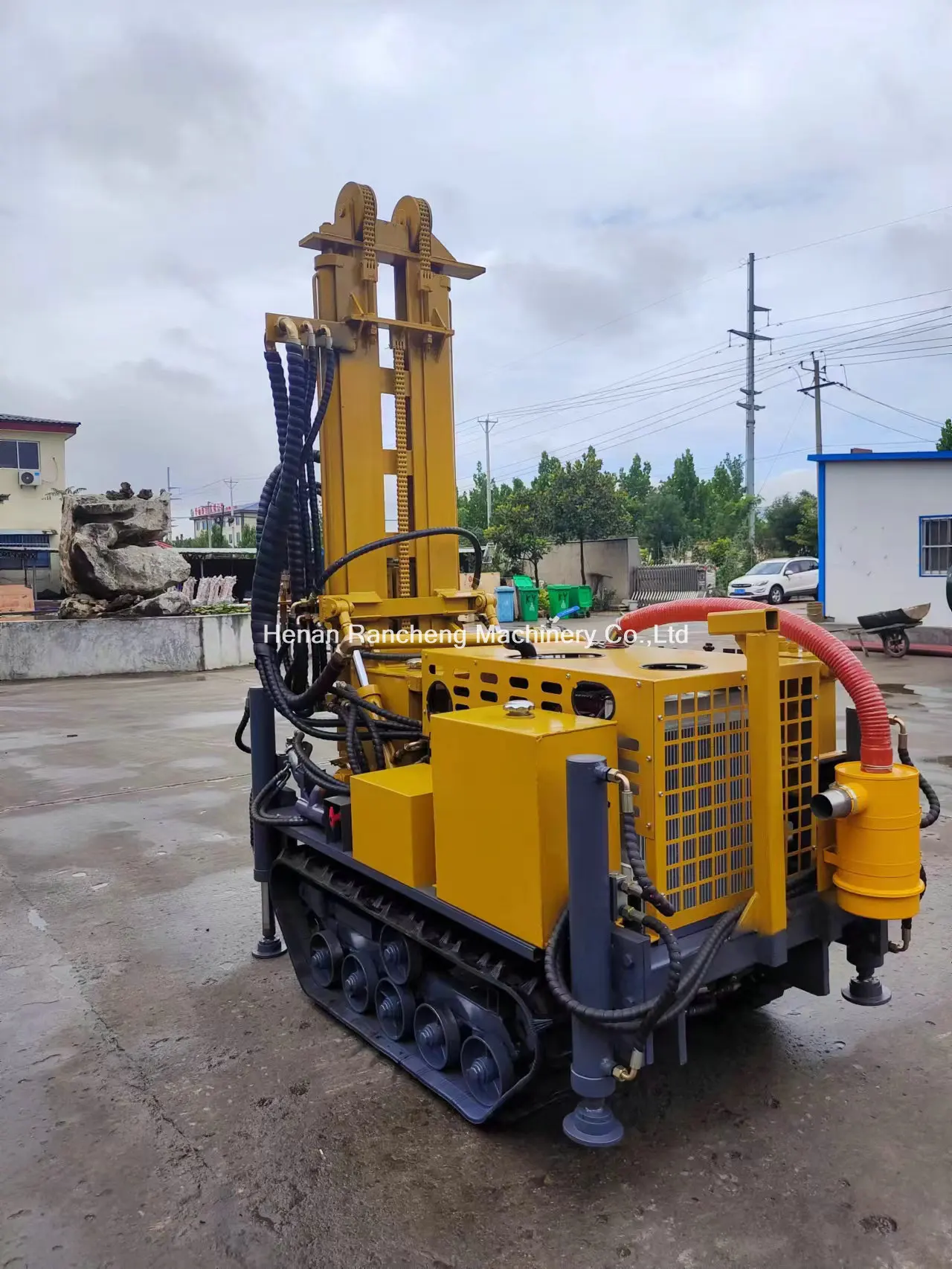 Deep Hydraulic Borehole Water Well Drilling Rig Machine 350m - Buy Mini ...
