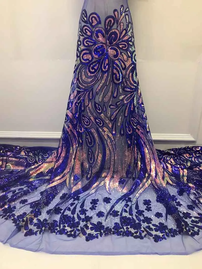 Tejidos De Vestidos Bordados Con Flores Personalizadas Iridescent ...