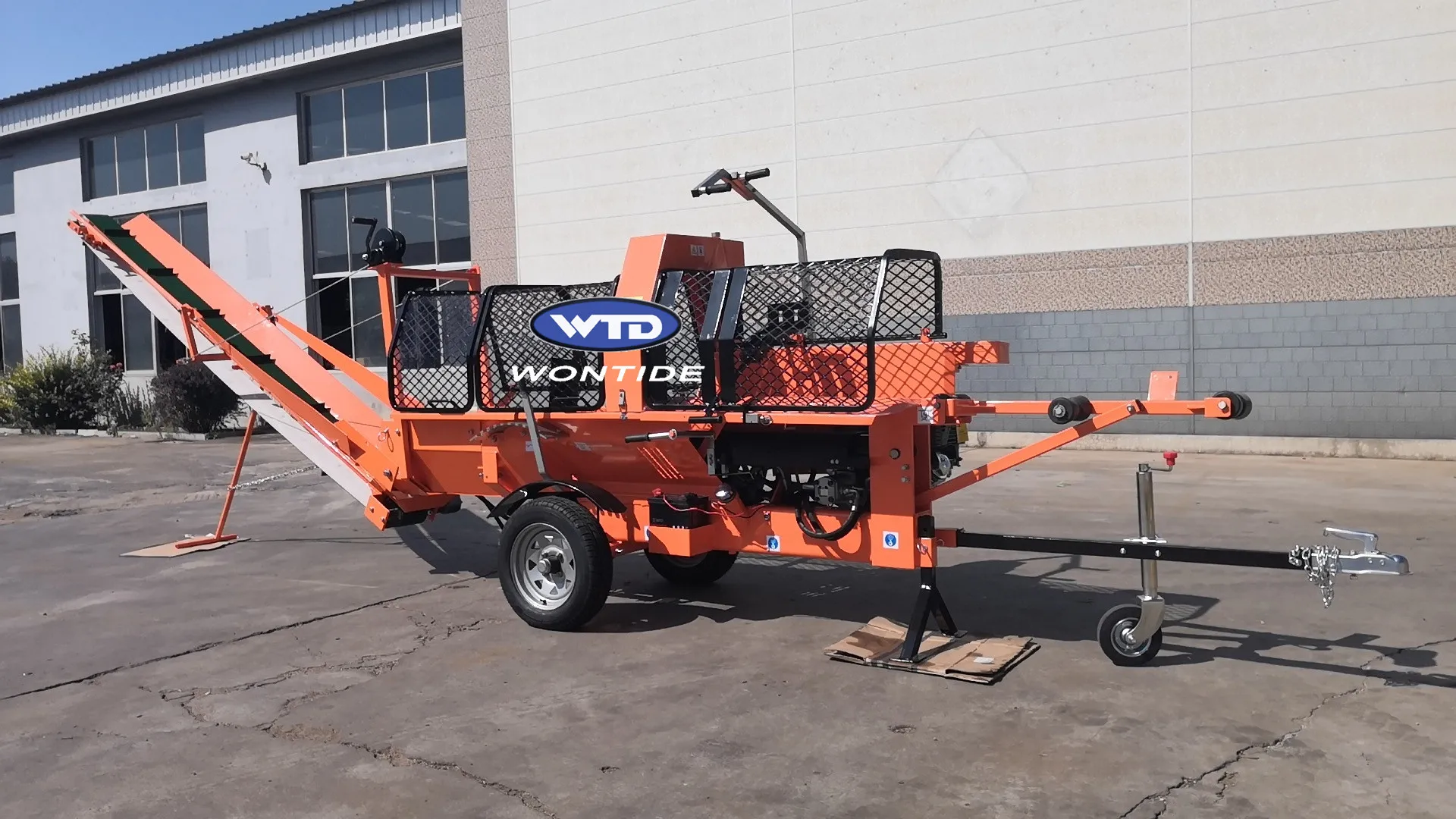 27Ton Hot-selling Gasoline Engine Automatic Firewood Processor Wood ...