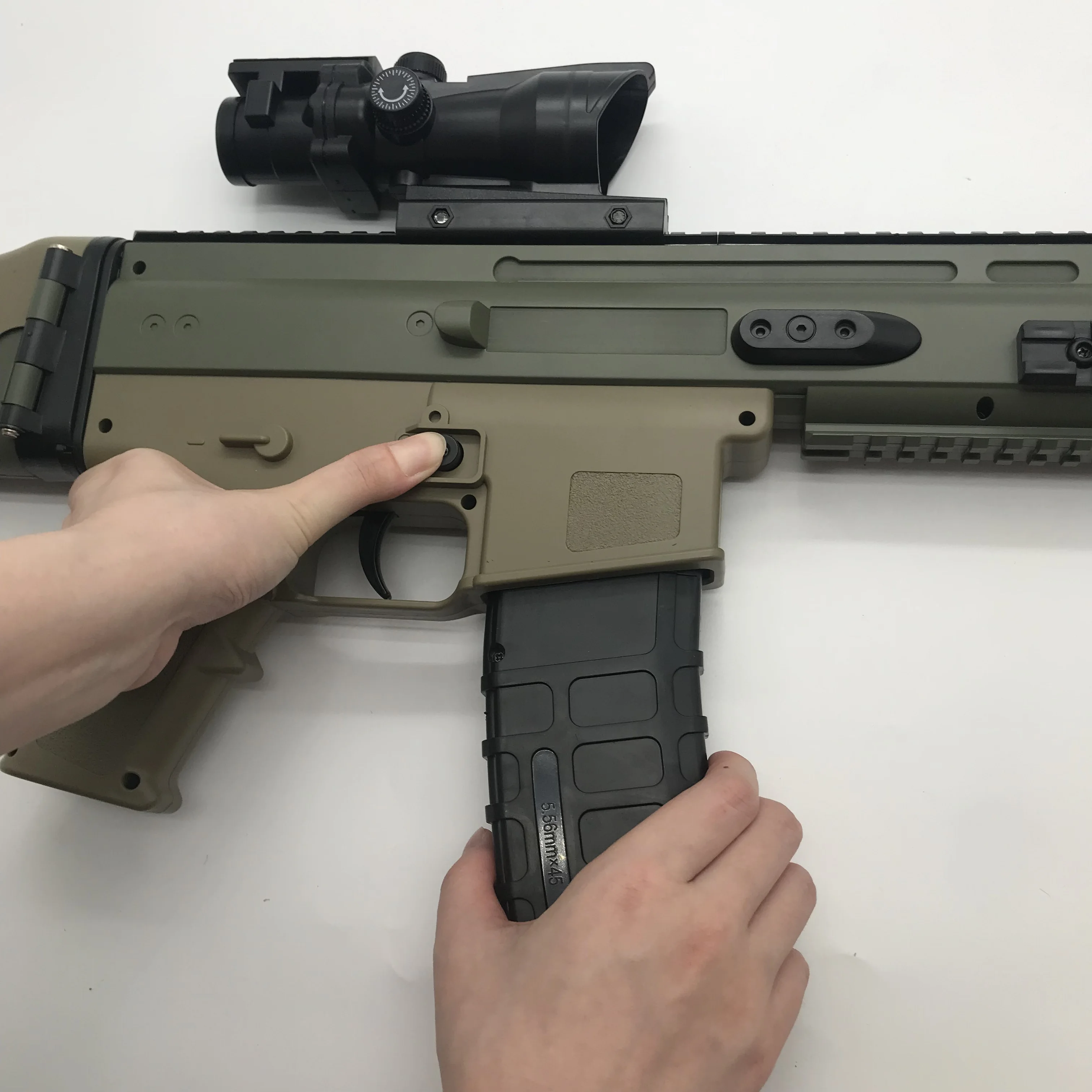 2023 Continuous Fire Scar Electric Gel Ball Blaster Toy Gun Plastic Gun ...