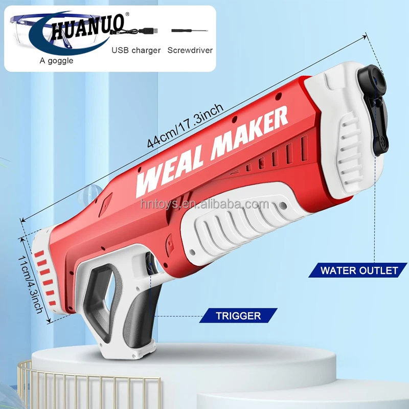 High Powered Automatic Squirt Guns Up To 32-40ft Range Fast Auto ...