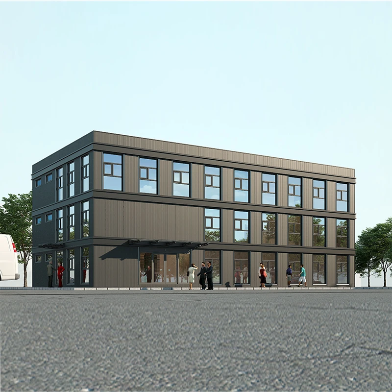 Office Building Prefabricated Flat Pack Shipping Prefab Houses ...