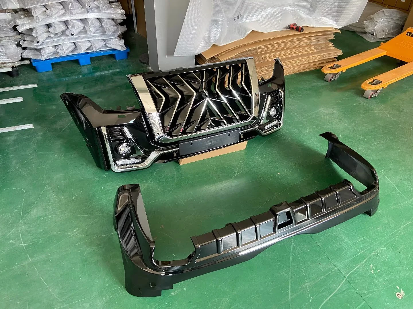 Car Modification Front Bumper Head Lamp Tail Lamp Bumper Complete Body ...