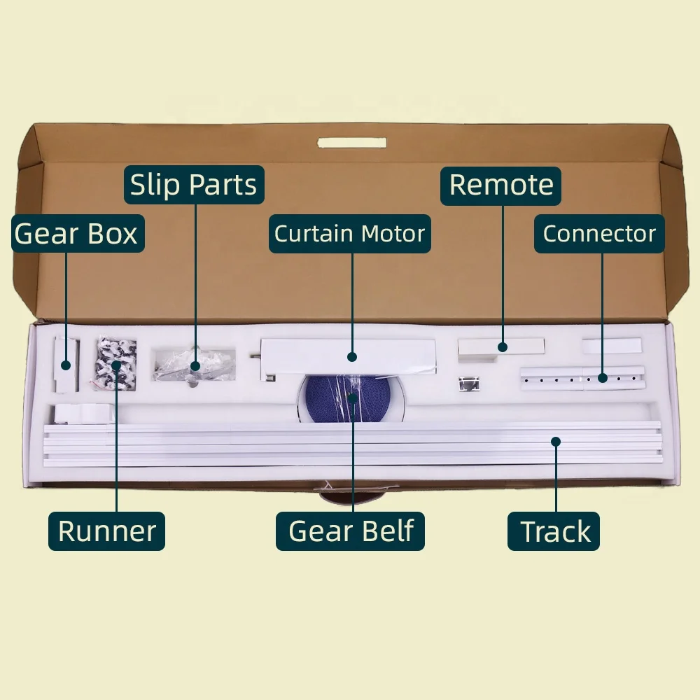 3.2meter DIY Splicing Rails Set Tuya Wifi Smart Curtains