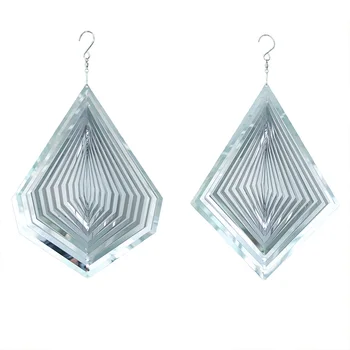 3d Wind Spinner Outdoor Metal Hanging Yard Garden Decor Gifts Stainless ...