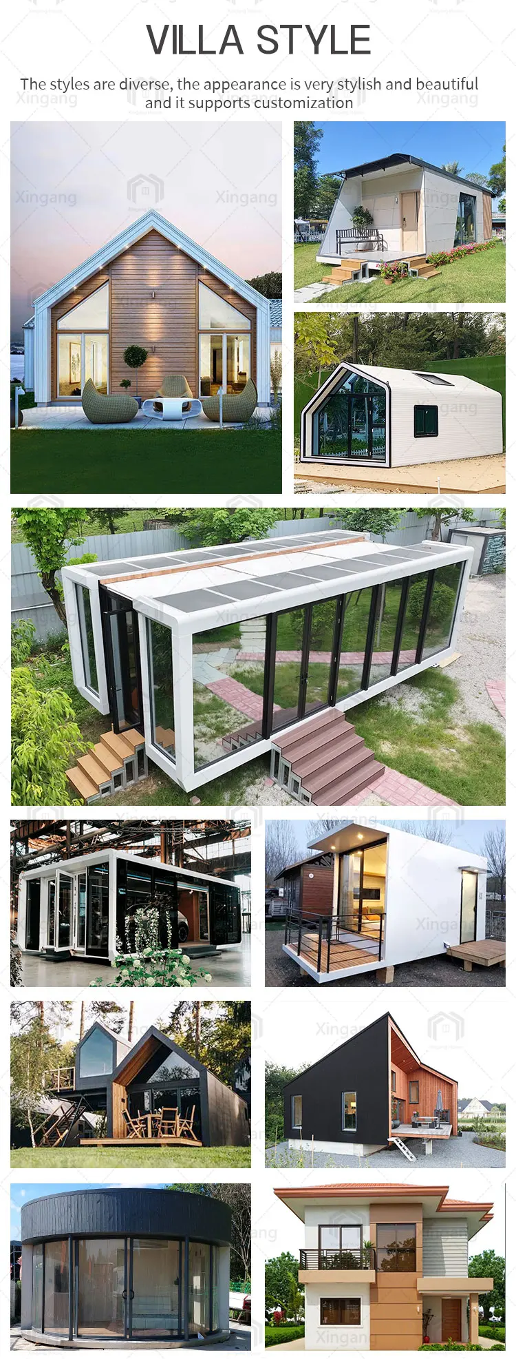 New Design Light Steel Prefabricated House - Waterproof Villa