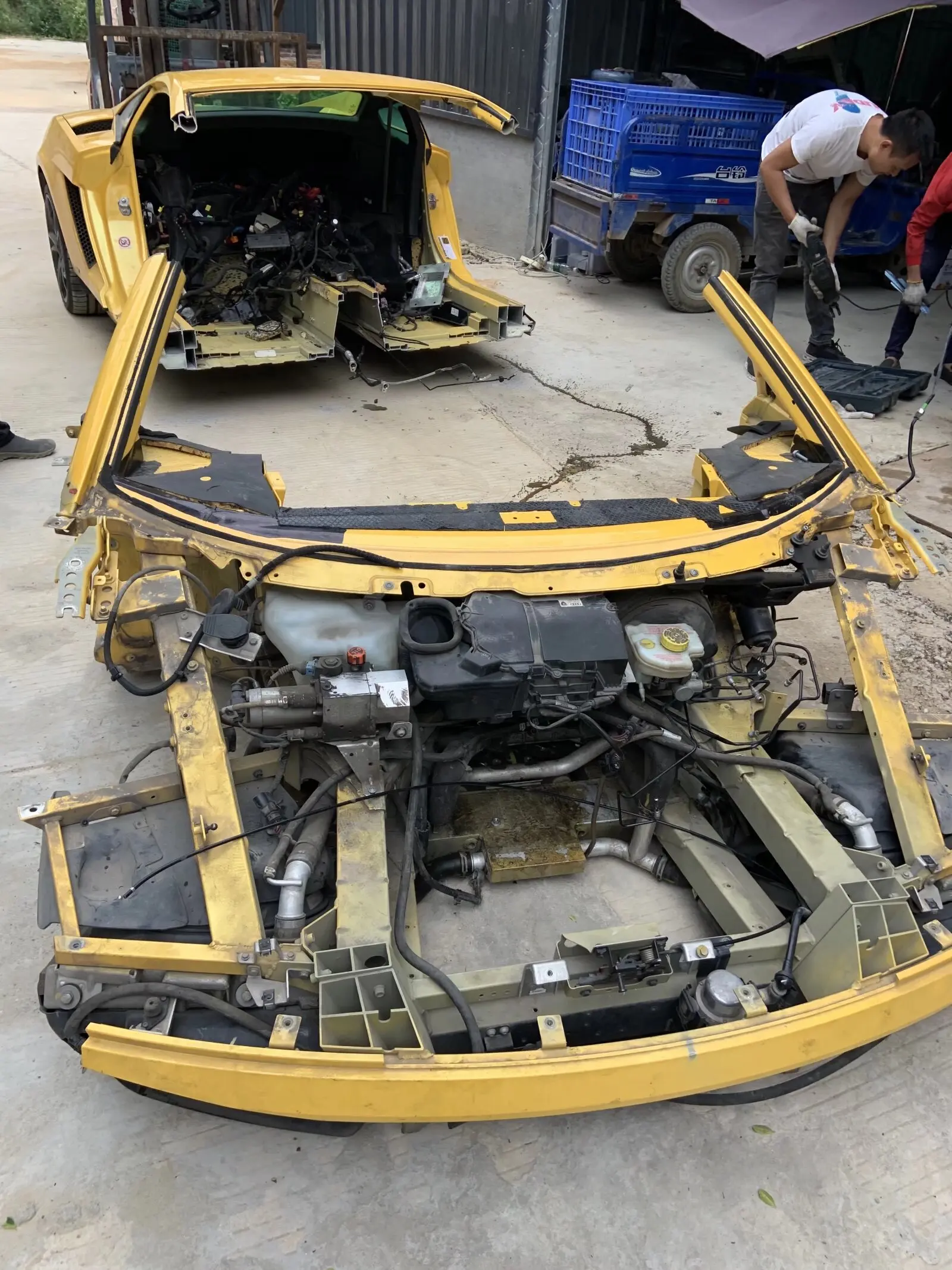 Original Used Front FRAME for Lamborghini Gallardo
