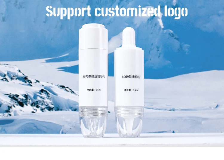 Wholesale 15ml White Plastic Cosmetic Dropper Bottles With Dropper For ...