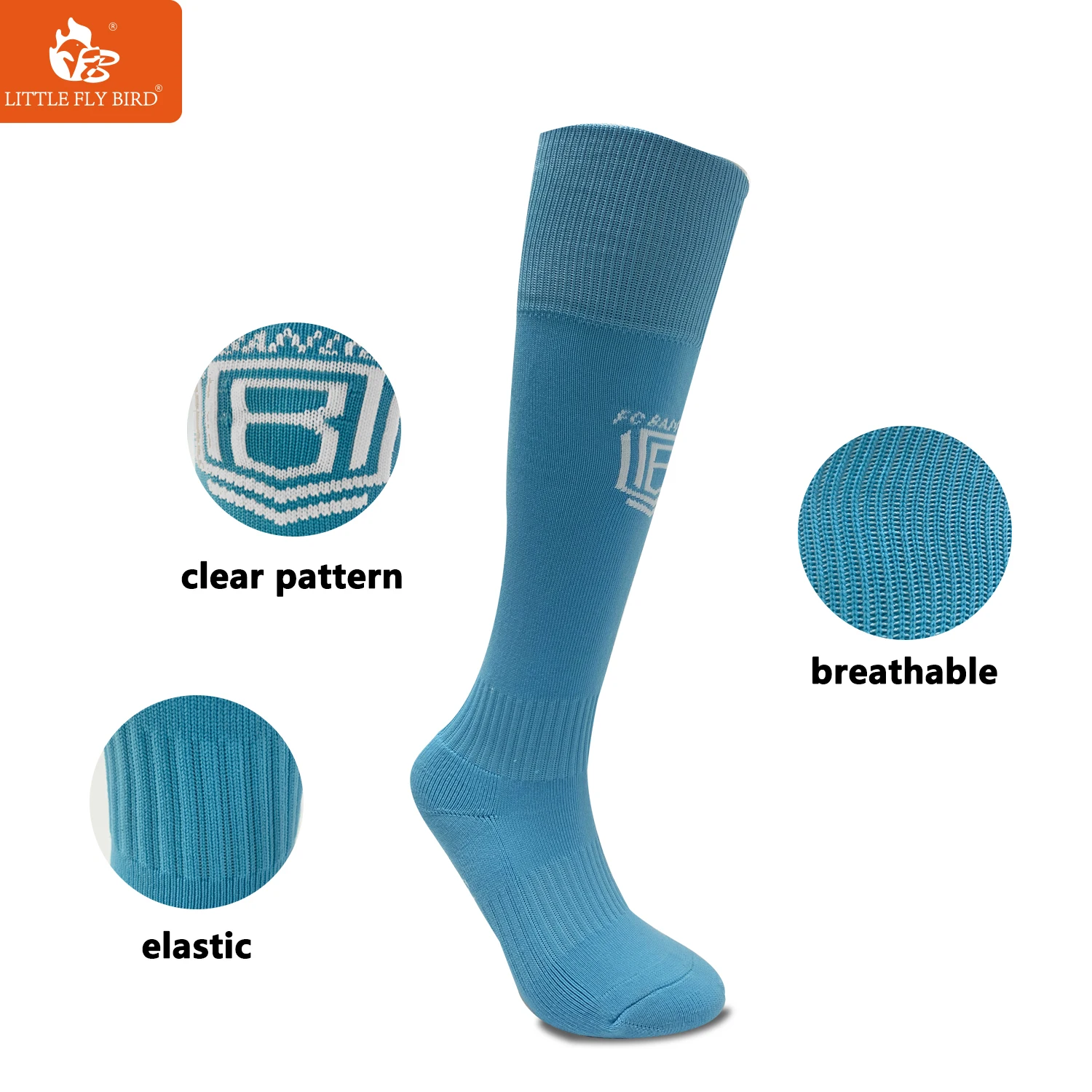 Custom Crew Nylon Football Socks Men Women Custom Grip Socks High Knee ...