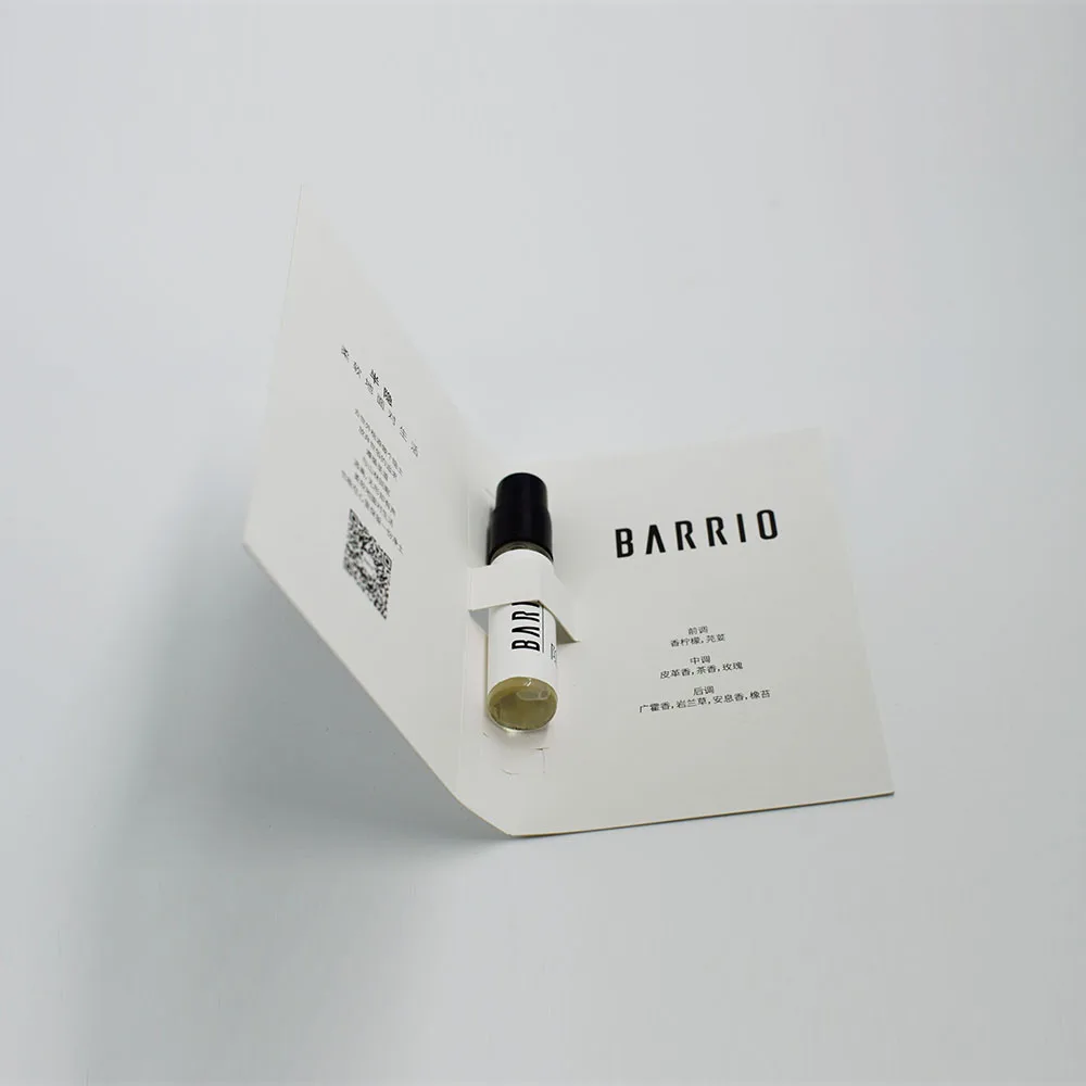 Perfume Cosmetics Sample Packaging - Customized Folding Cards