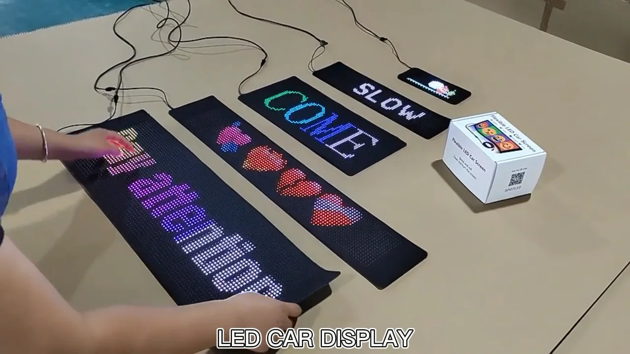 64x64 32x32 Pixel Led Emoji Car Led Display Advertising Screen Message ...