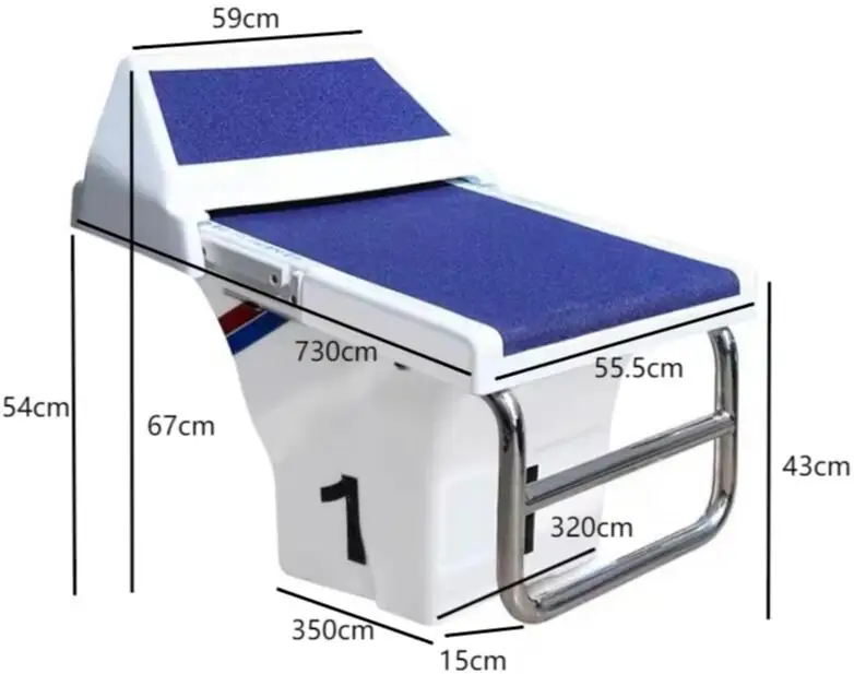 Professional Competitive Fiberglass Starting Block For Pool Durable ...