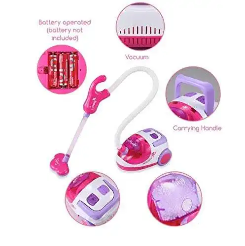 Magical Play Set For Kids With Toy Vacuum Cleaner Mop Broom Sponge ...