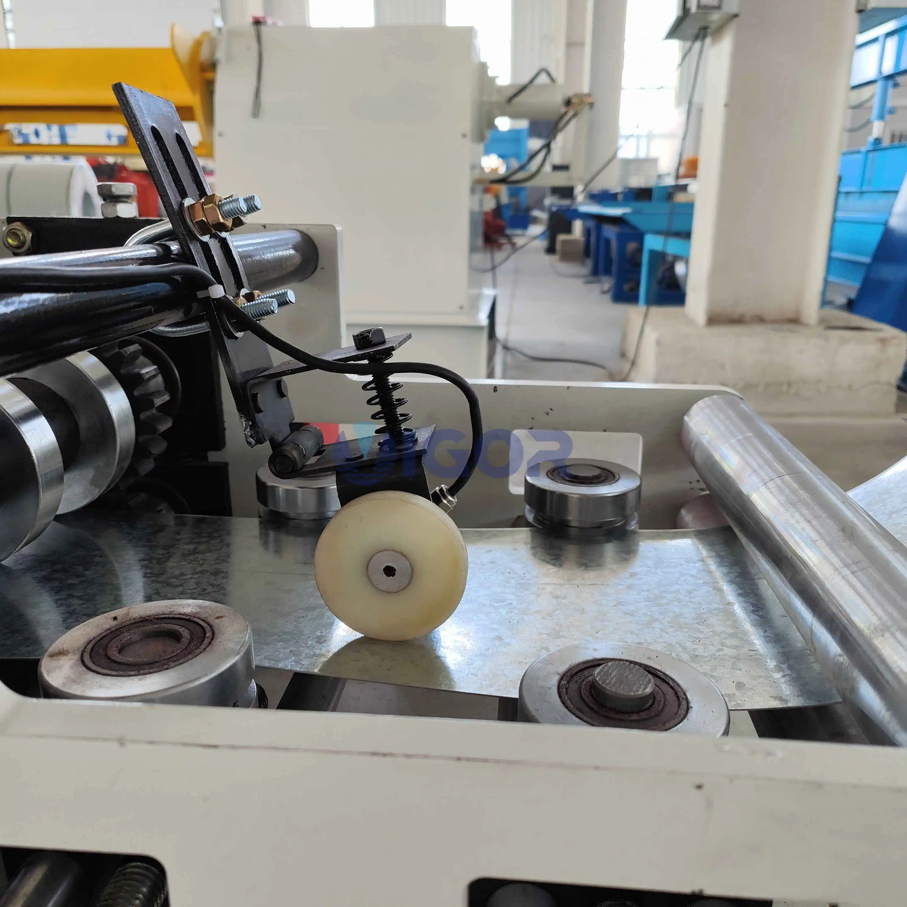 Roller Shutter Door Guide Used Bottom Rail Roll Forming Machine Metal Door Frame Automatic Roll ...