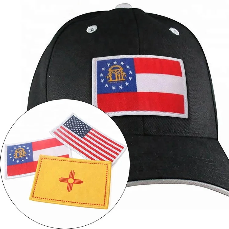 Merrow Border Design Custom American National Flag Logo