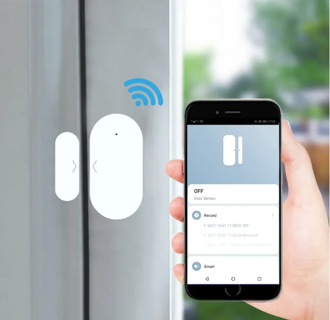 Tuya Wireless Megnetic Window Contact Alarm Home System Zigbee Door ...