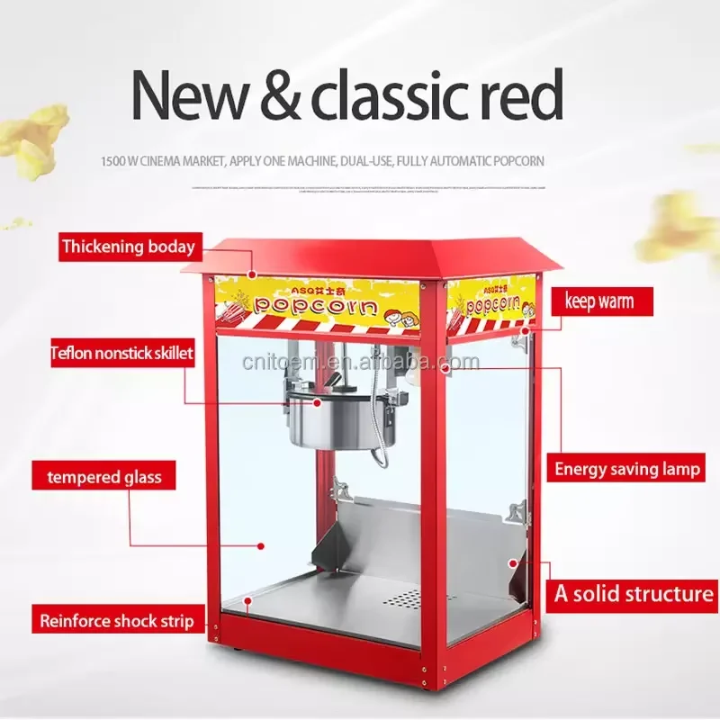 Electric Automatic Popcorn Maker Popcorn Making Machine Commercial ...