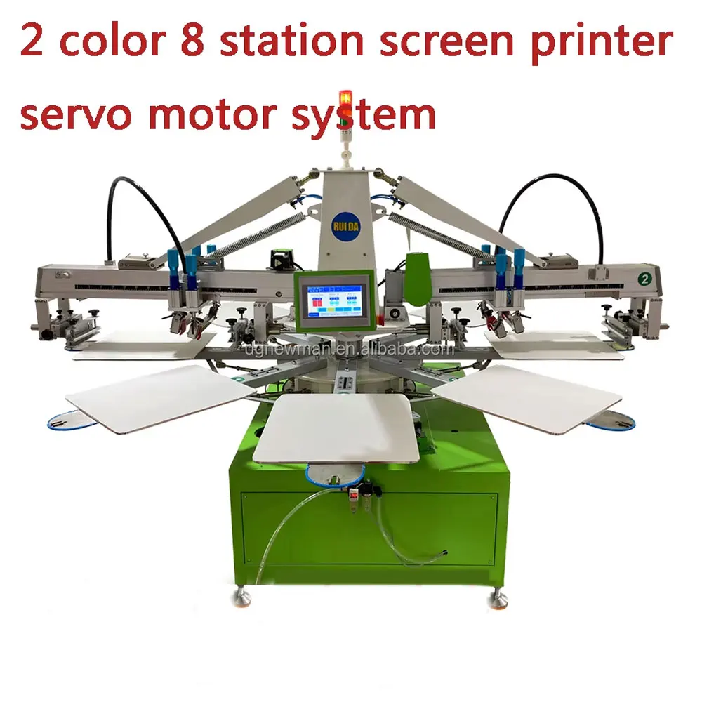 Automatic 4 Color Screen Printing Machine for T Shirt Serigraphy ...