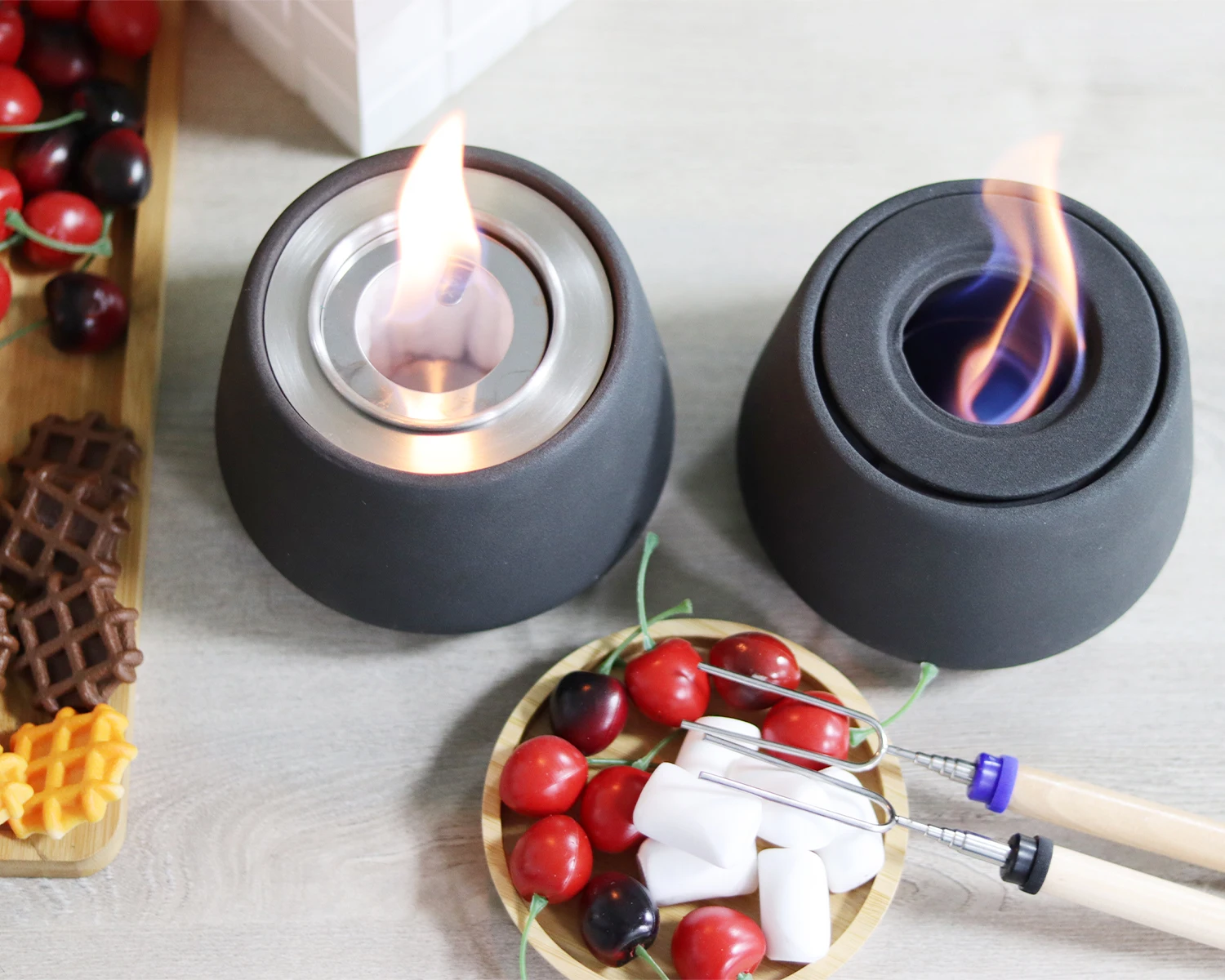 New Design Ceramic Tabletop Fire Pit Mini Fire Pit Rubbing Alcohol ...