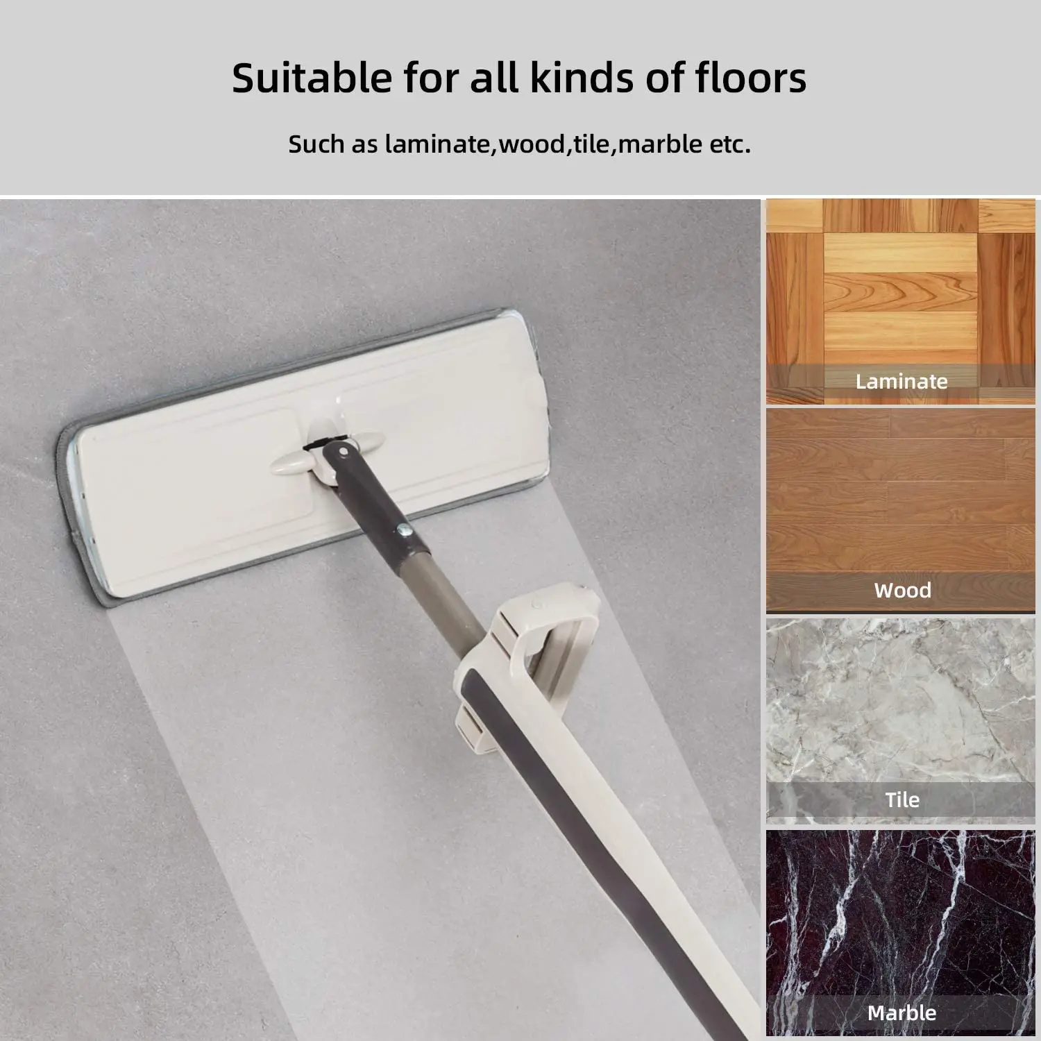 Vipaoclean Squeeze Type Self Cleaning Magic Flat Squeeze Microfiber ...