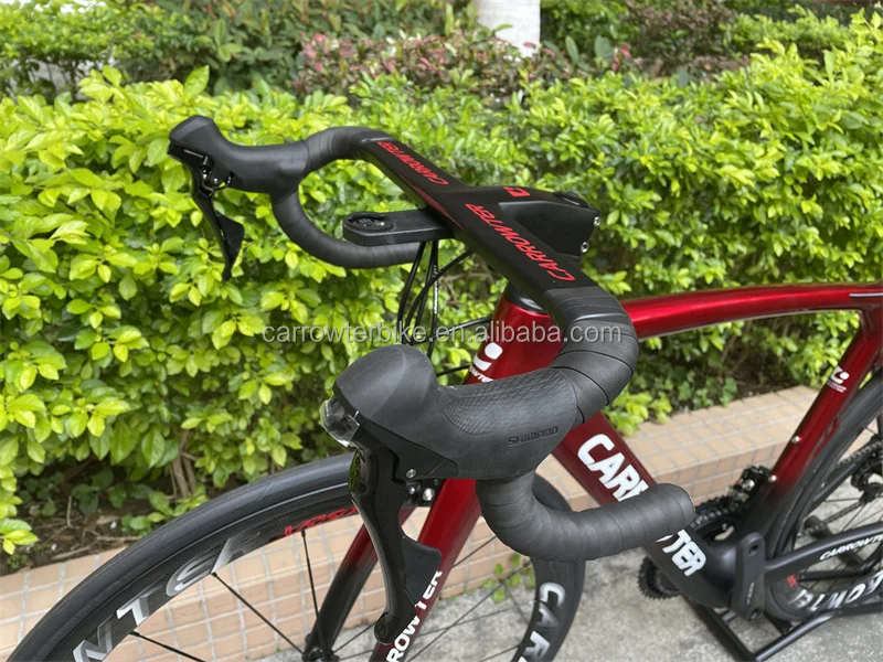 Transparent Red Black Carrowter Complete Carbon Road Bike Direct Mount ...