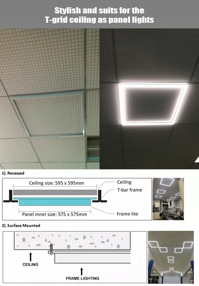Commercial Office Panel Light Led Panel 60x60 Lamparas Decorativas ...