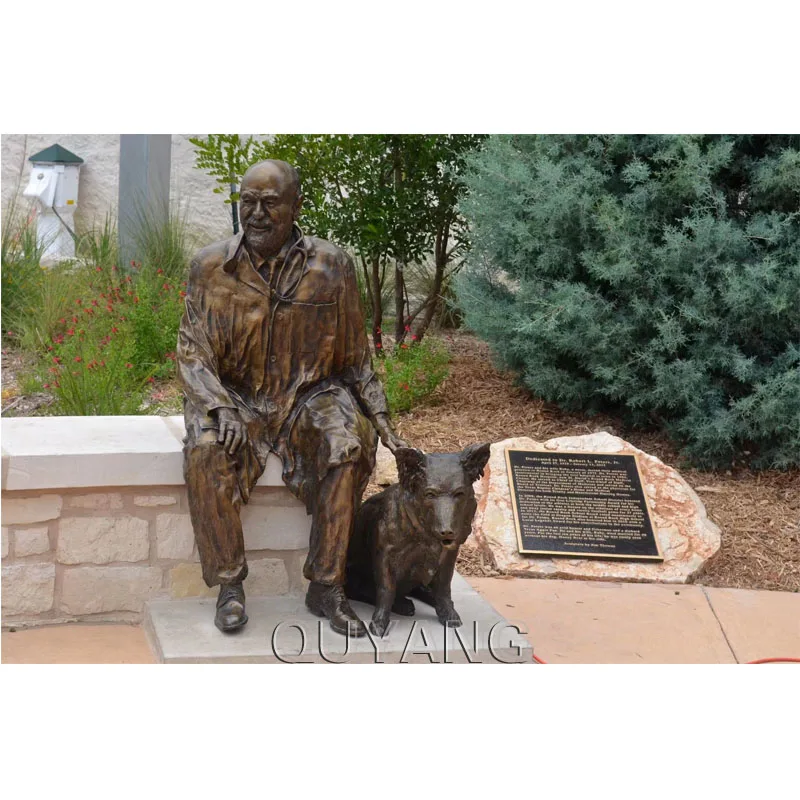 Quyang Large Outdoor Park Decorative Metal Art Casting Copper Figure ...