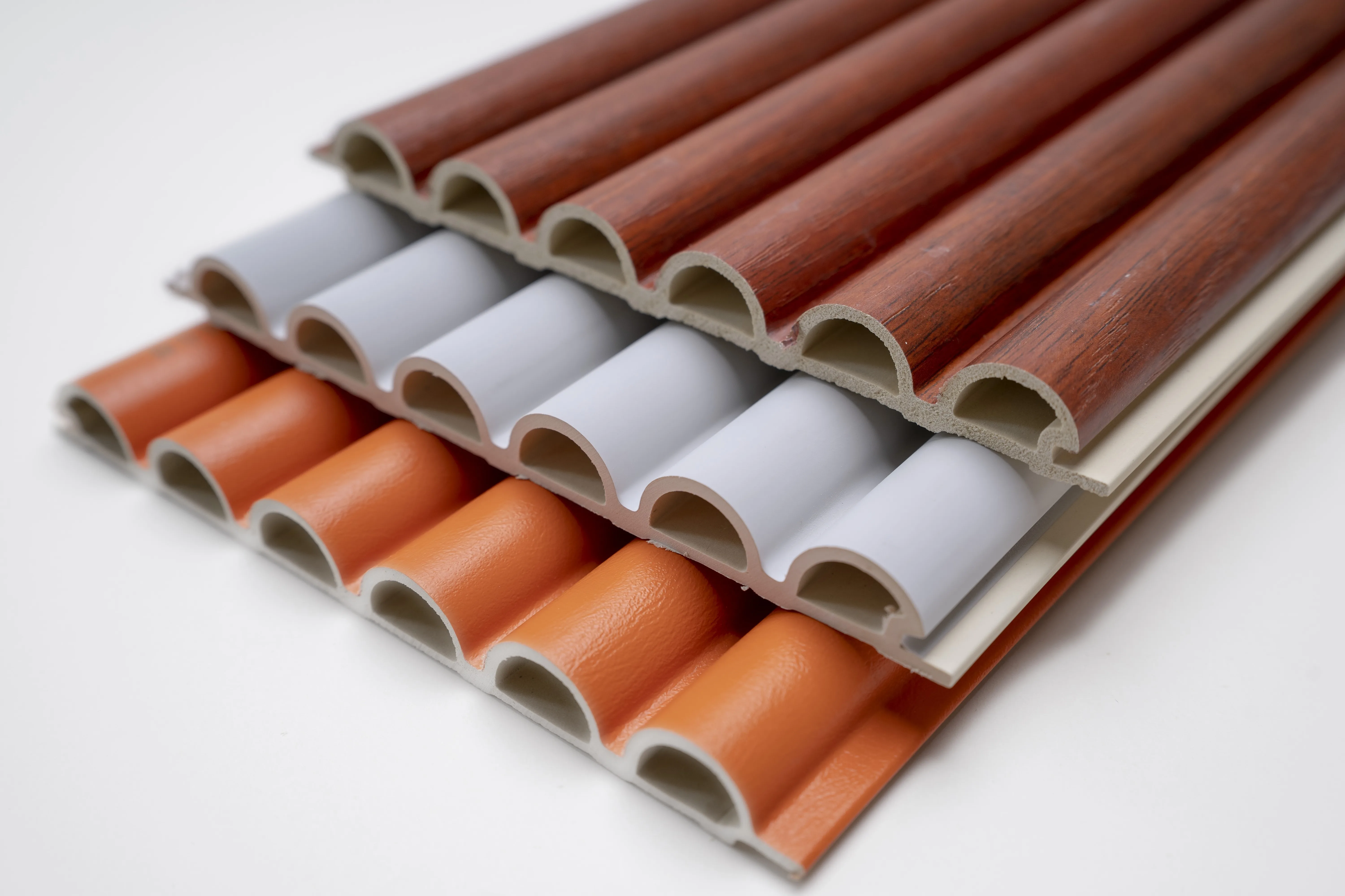 Timekey Pvc Wpc Fluted Wall Panel Interior Decoration Eco Wood 15mm Wpc ...