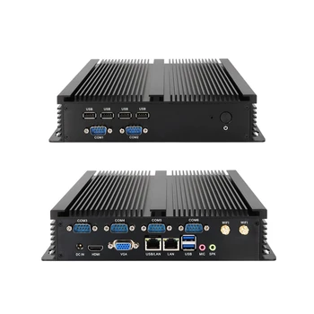 Mini Pc Fanless Rs232 Rs485 Com Dual Nic Port I3 I5 4200u 5200u I7 Ddr3l Msata Wifi Industrial ...