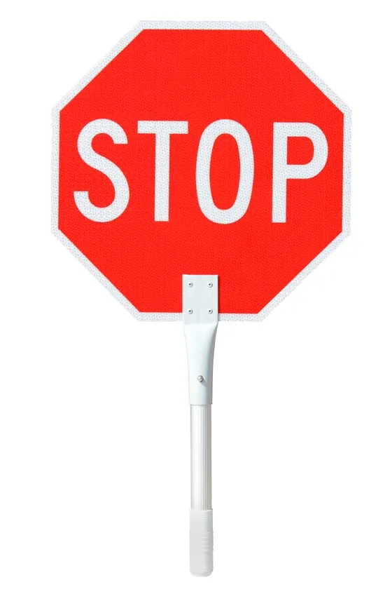 School Crossing Patrol Reflective Stop Signs by Optraffic
