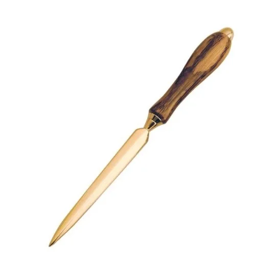 Modern Round Wood Handle Designer Letter Opener Handmade Classic ...