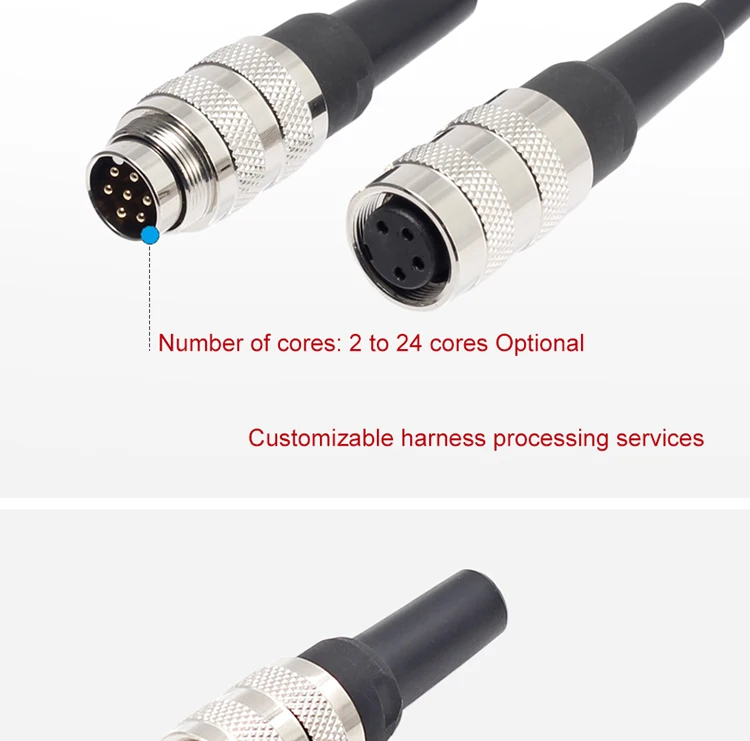 M16 J09 Sensor Waterproof Circular Signal Connector 5 6 8pin C091 ...