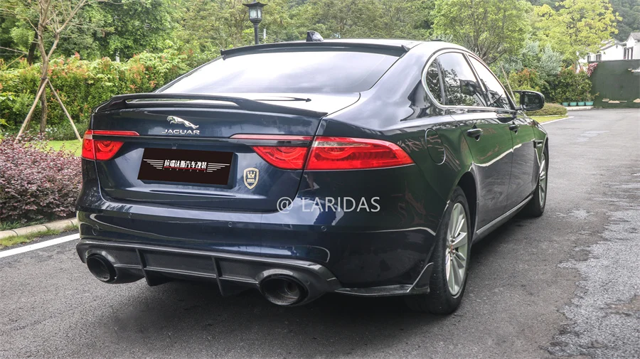 RS Style Rear Diffuser for Jaguar XFL - Carbon Fiber Bumper