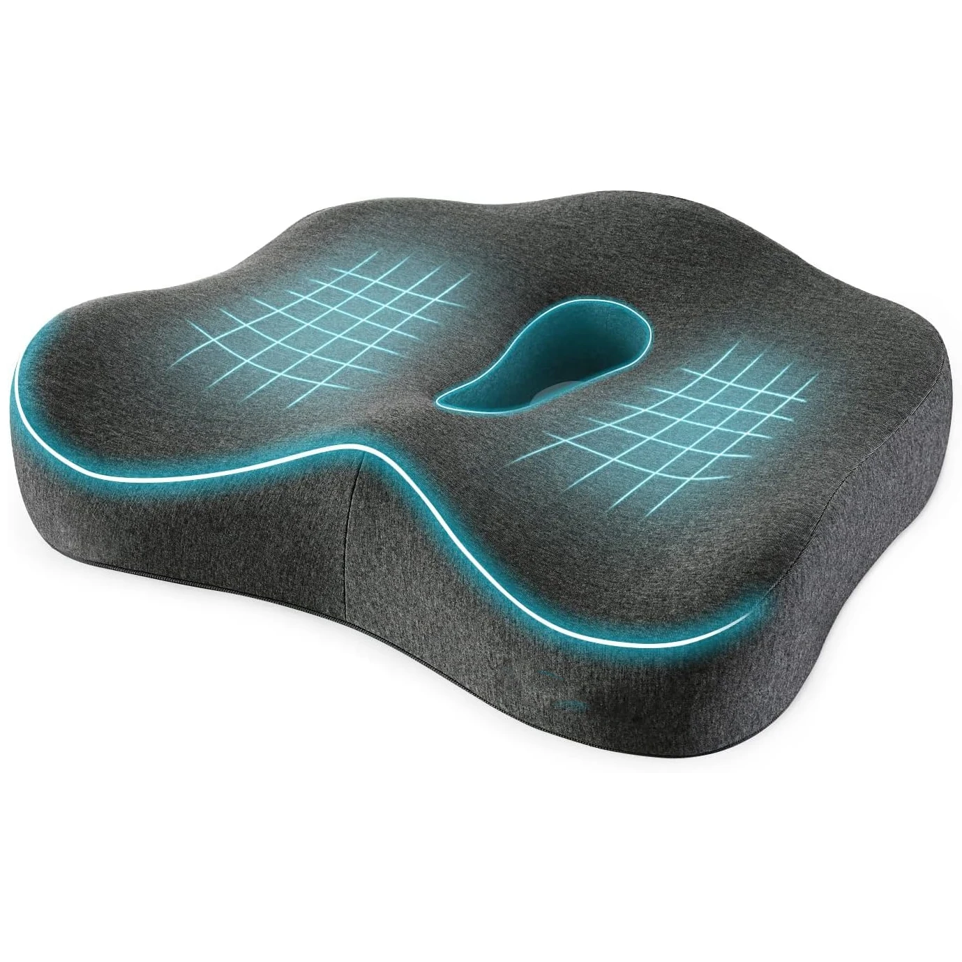 Memory Foam Orthopedic Cushion Coccyx Degenerating Disc Prostate Relief ...