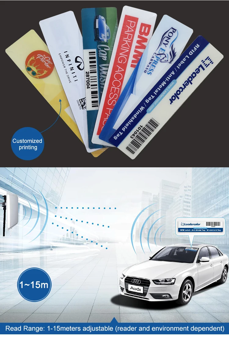 Factory Printable Tamper Proof Rfid Uhf Cars Windshield Tag Sticker For ...