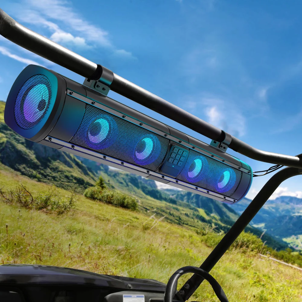 Gsou Motorcycle Sound Bar - 500 Watt IPX 6 Waterproof Audio