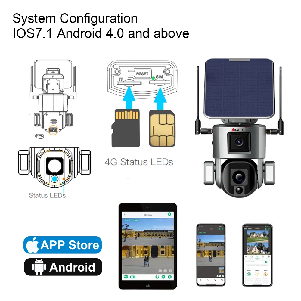 Anxinshi Super 4k 10x Optical High Resolution Dual Lens 8MP Ip Ptz ...