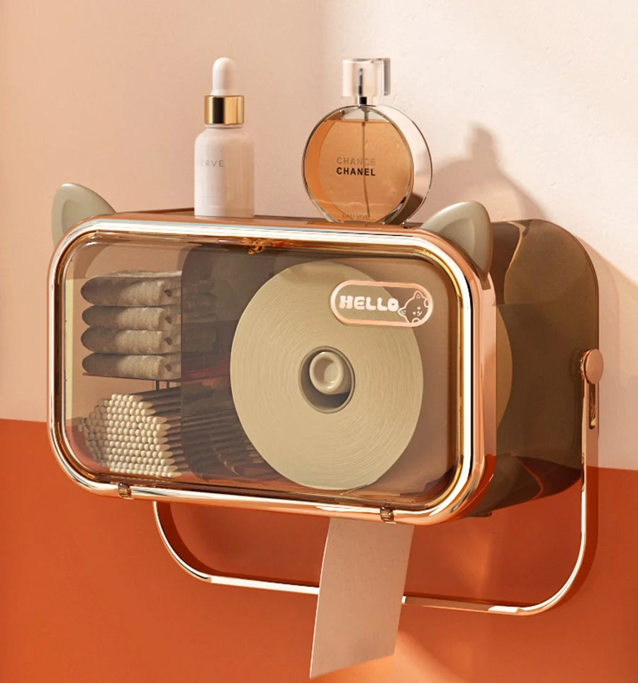 Plastic Face Towel Box Wall Mounted Disposable Face Towels Storage ...