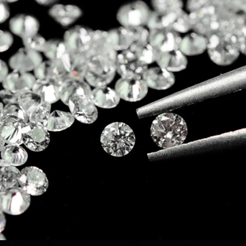 QUEENSUN 1-5Carats DEF VVS Loose Lab Grown Diamond Brilliant Melee HPHT ...