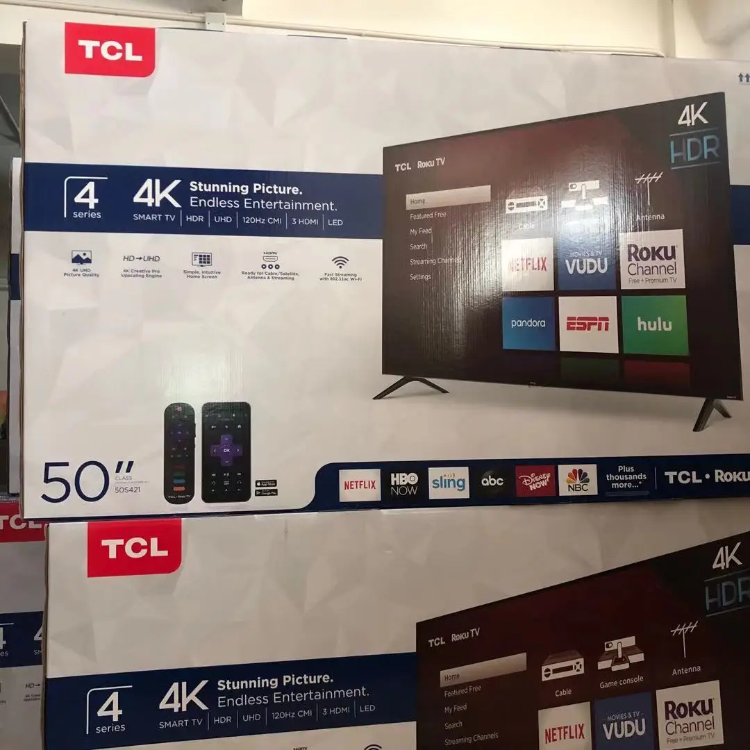 Tcl Led Tv Ready To Ship Sizes For 32"43"50"55"65"75"85" Led Tv 4k ...